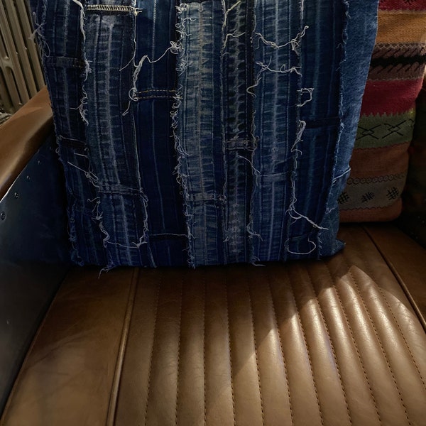 Denim Patchwork for Creativity, Handmade Canvas for Your Project From ...