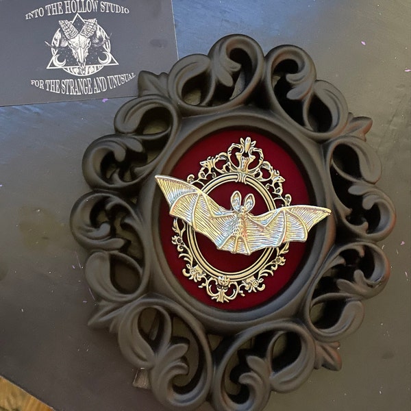 Bat With Ornate Frame | Macabre | Faux Taxidermy | Steam Punk | Goth ...