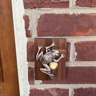 Frog Doorbell in Bronze - Etsy