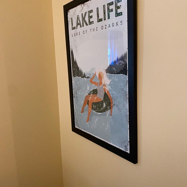 Custom LAKE LIFE Poster > Lake of the Ozarks Coastal Decor, Self Care ...