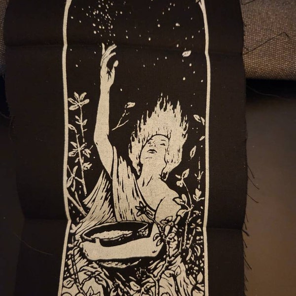 WITCH BACKPATCH the Star Thrower Aka the Witch of the Summer Solstice - Etsy