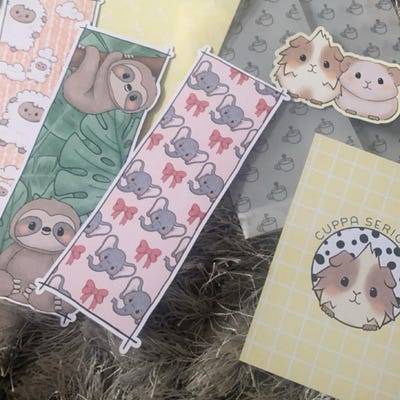 Bumble Bee Bookmark Illustrated Bookmarks Spring Summer Bookmarks Cosy ...