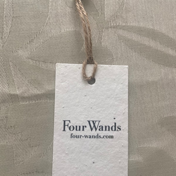 Customizable Plantable Hang Tags, Personalized Seeded Paper Gift Tags ...