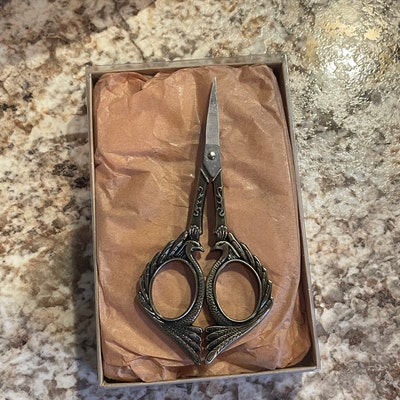 Peacock Embroidery Scissors Vintage Style Bird Quilting Scissors in ...
