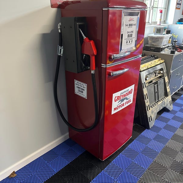 Mobilgas Vintage Gas Pump Sticker Kit for Door Mural/fridge Wrap Great ...