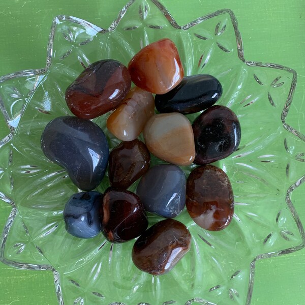 Tumbled Stones Mix - Agates Assorted Lot - Bulk Polished Gemstones ...