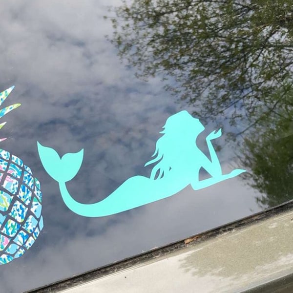 Mermaid Decal, Mermaid Car Decal, Mermaid Sticker, Mermaid Bumper ...