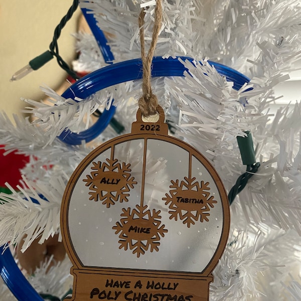 Personalized Polyamory Ornament - Have a Holly Poly Christmas 2025 - Etsy