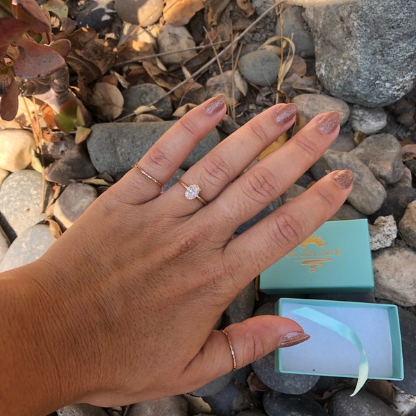 Hammered Rose Gold Stacking Rings , Sold per Ring, Gold Stacking Rings ...