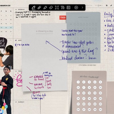 Digital Writing Paper, Digital Template Paper, Digital Note Taking ...