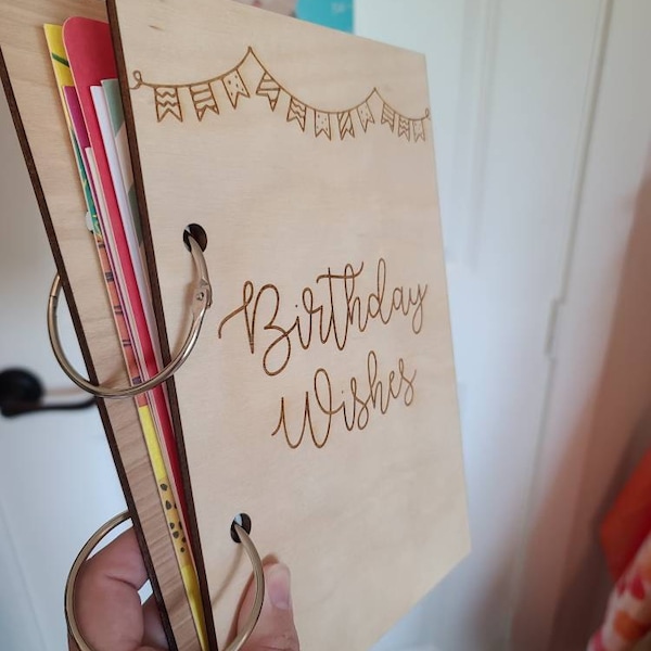 Card Keeper, Greeting Card Keeper, Keepsake Gift, Birthday Wishes Card ...