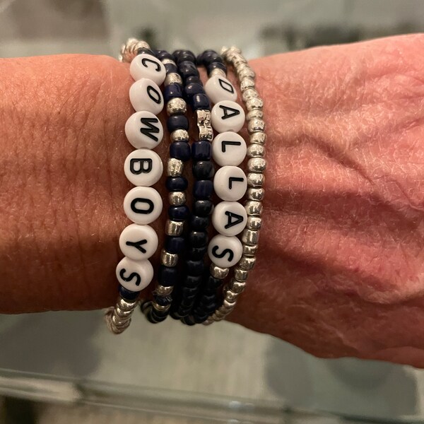 Dallas Cowboys Bracelets | Cowboys Jewelry | Dallas Cowboys | Bead ...