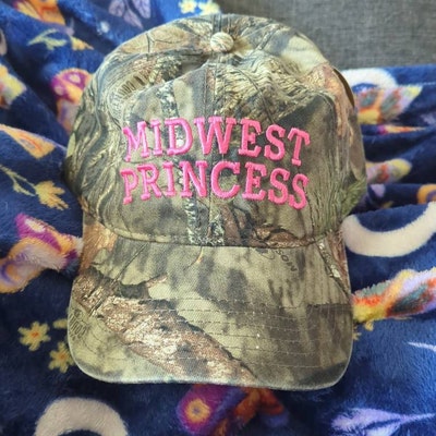 Midwest Princess-mossy Oak Camo-vintage-trucker-dad Hat-unstructured - Etsy