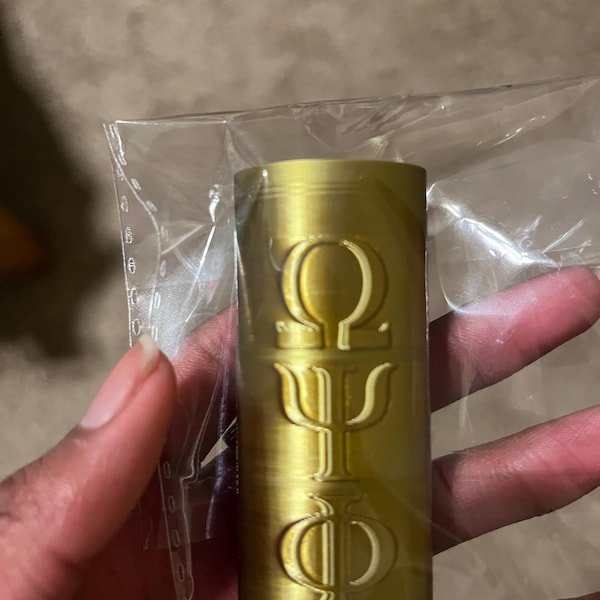 Massively OWT - "omega Psi Phi" Desktop Bright Gold Show Piece With 2 ...