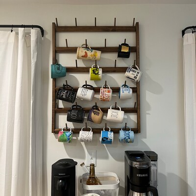 Mason Jar Storage and Display Rack Wood Wall Rack Glass - Etsy