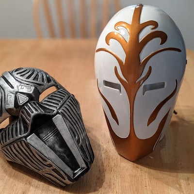 Temple Guard Mask. Jedi Temple Mask Helmet. Jedi Mask. Weathered ...