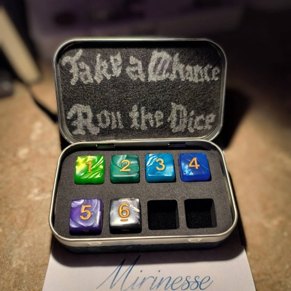 Altoid Dice Insert - Foam - Dnd Dice Set - D20 - D6 - D-8 - D10 - D4 - Etsy