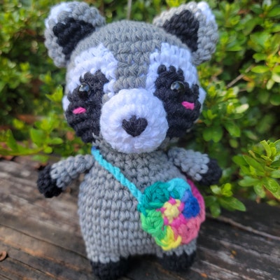 Crochet Pattern Chocho the Raccoon, Cute, Soft Toy, Handmade, Amigurumi ...