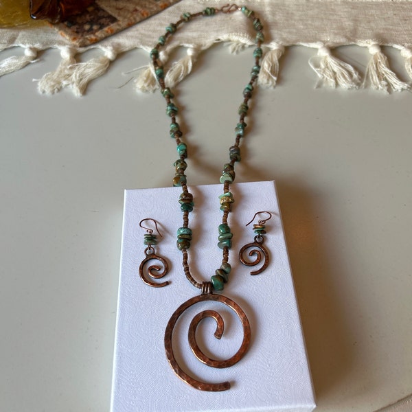 Olive Shell Necklace, Shell Heishi Necklace, Turquoise Chip Necklace ...