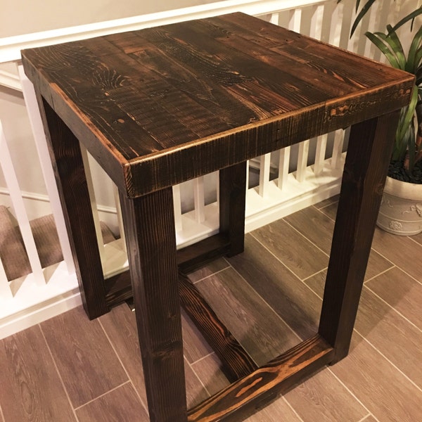 Square Bar Table in Natural, Provincial or Espresso Finish | Dining or ...