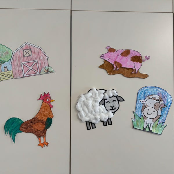 Sheep Craft for Kids, Cut and Paste Activity, Lamb Craft Project for ...
