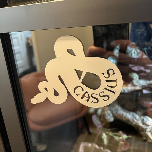 Customizable Name Ball Python Snake Vinyl Decal READ DESCRIPTION - Etsy