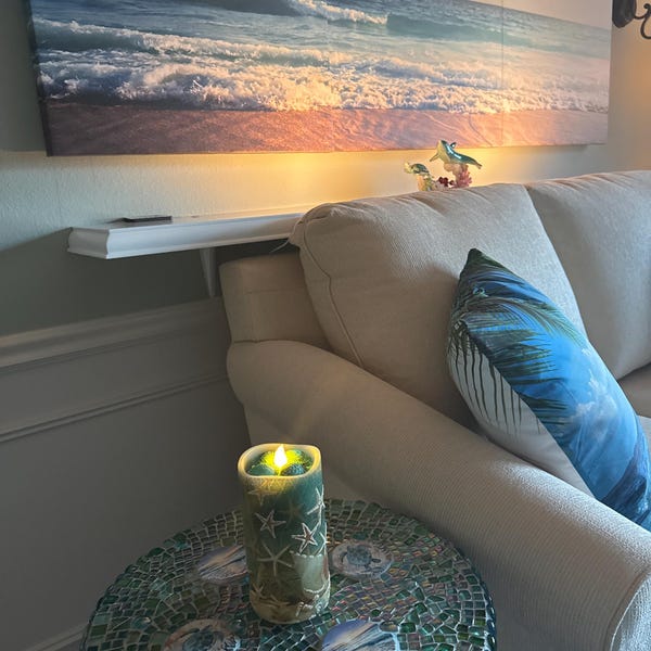 LED Candle "sea Stars" - 3D Effect Natural Sand - Sea Beach Ocean ...