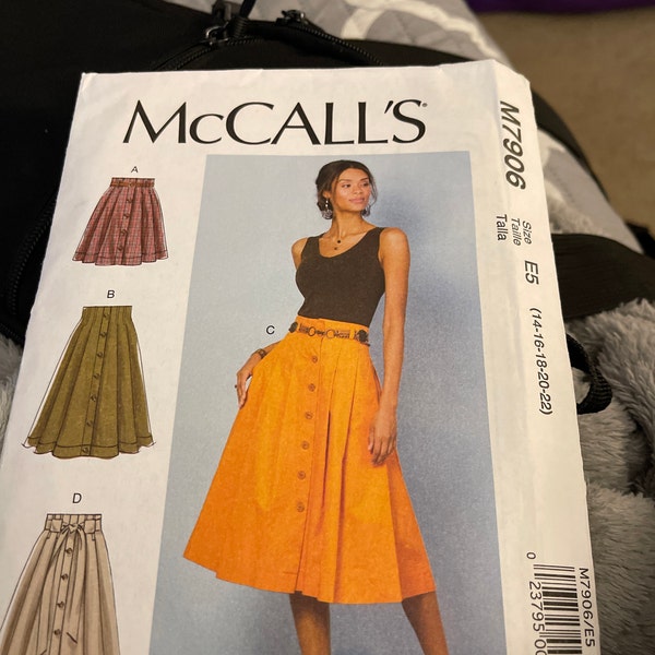 Mccall's Sewing Pattern M7906 Misses' Skirts - Etsy