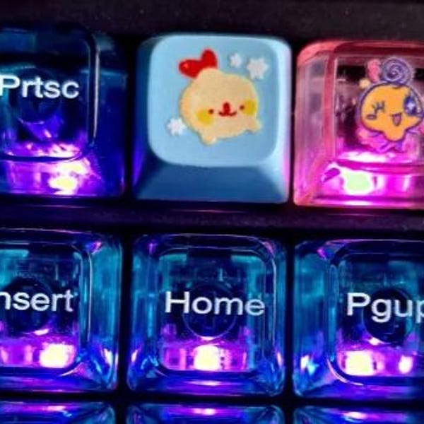 Keycap Keyboard Clicky Fidget Stimming Kawaii Cute Keychain - Etsy