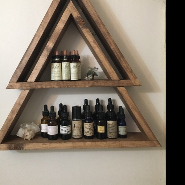 The Original Stacked Triangle Shelf. Geometric Shelf. Modern Shelf ...