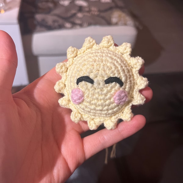 Sun Keychain Crochet Pattern, Crochet Sun, Amigurumi Pattern, Crochet ...