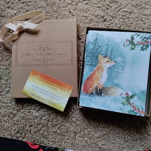 Winter Woodland Animals Christmas Cards 12 Holiday Watercolor Animals ...