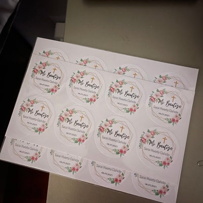 PRINTED Mi Primera Comunion Sticker , First Communion Stickers - Etsy