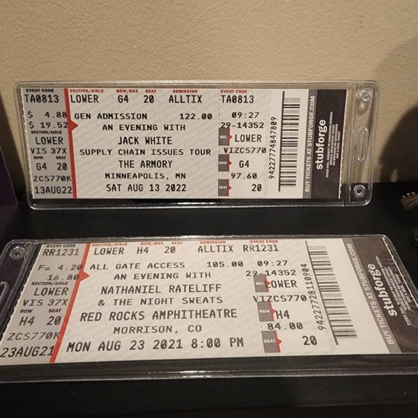 Custom Concert Ticket - Fully Customizable - Ticketmaster Fake Concert ...