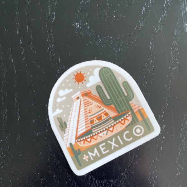 Mexico Travel Sticker // Decal for Suitcase, Laptop, Car or Water ...