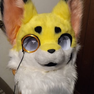 Luminous Cat Boy Premade Fursuit Head, Furry Mask, Kig Kemono Kigrumi ...
