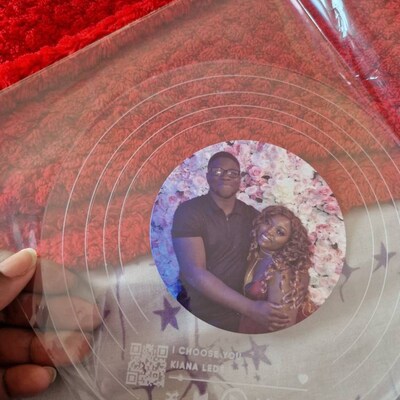 LED Light up Cedar Wood Frame Personalised 1st Wedding Anniversary ...