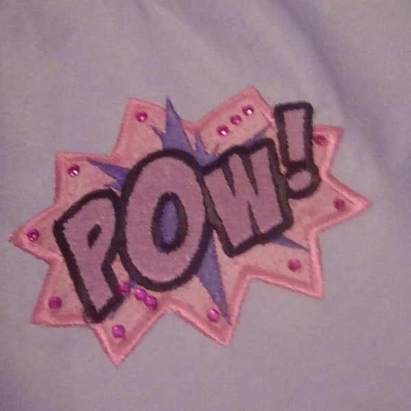 POW Applique Embroidery Design, 3 Sizes INSTANT DOWNLOAD - Etsy