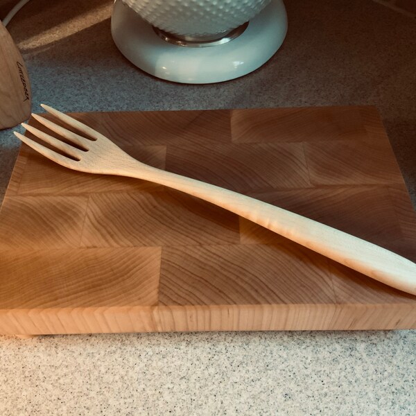 Unique Wooden Fork, Walnut Wood, Unique Kitchenware, Handcrafted and ...