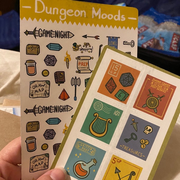 Fortune Sticker Sheet Fortune Telling Stickers Matte Sticker Sheet ...