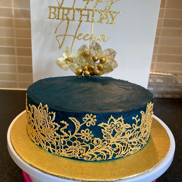 3 X Simply Heaven Edible Ready Made Cake Lace Made From Mat 78, Total ...