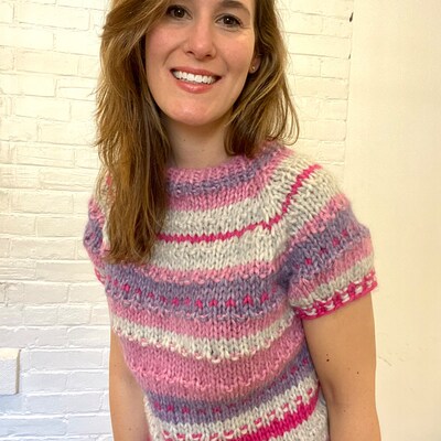 CHECK MATE SWEATER Knitting Pattern Sweater Pattern - Etsy