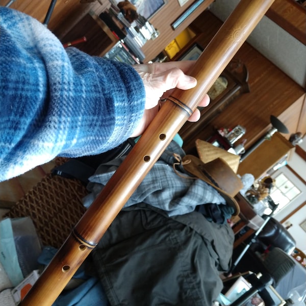 Arabian Style Bamboo Flute in the Key of Low E, With a Rustic Persian ...