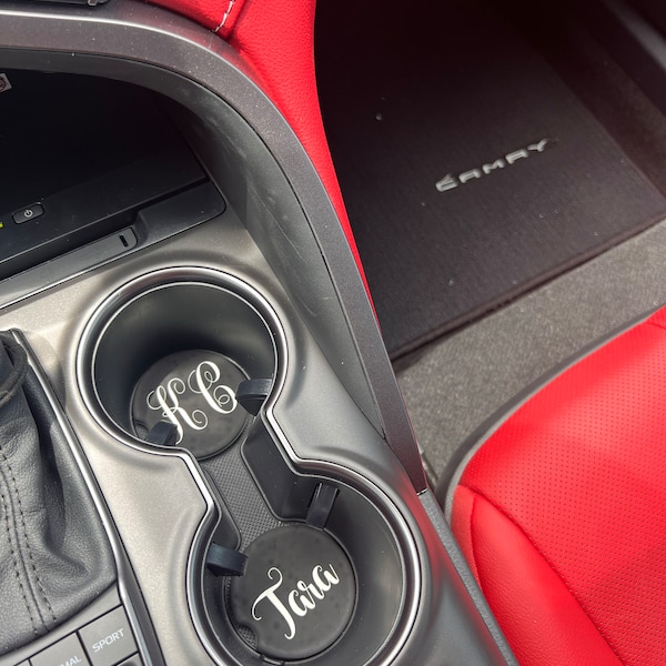 Car Coasters,monogram Car Coasters,personalized Car Accessories ...