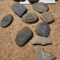Trinity Knot Engraved Worry Stone, Free Personalized Engraving, Celtic ...