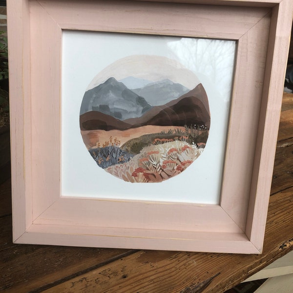 Farmhouse Distressed Frame, Burnt Orange, Rustic Picture Frame, Stacked ...