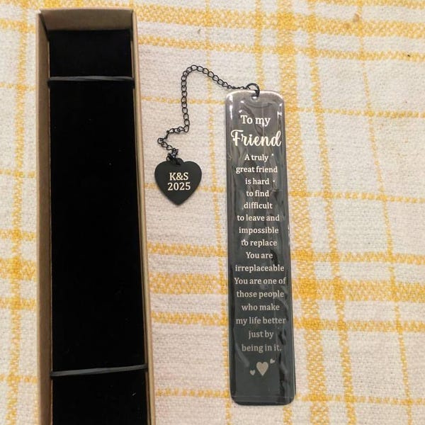 Custom Name Friend Bookmark Gifts for Best Friend Personalized ...