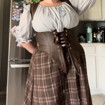 Leather Shoulder Armor With Scale Detail and Detachable Sleeve. Ren ...