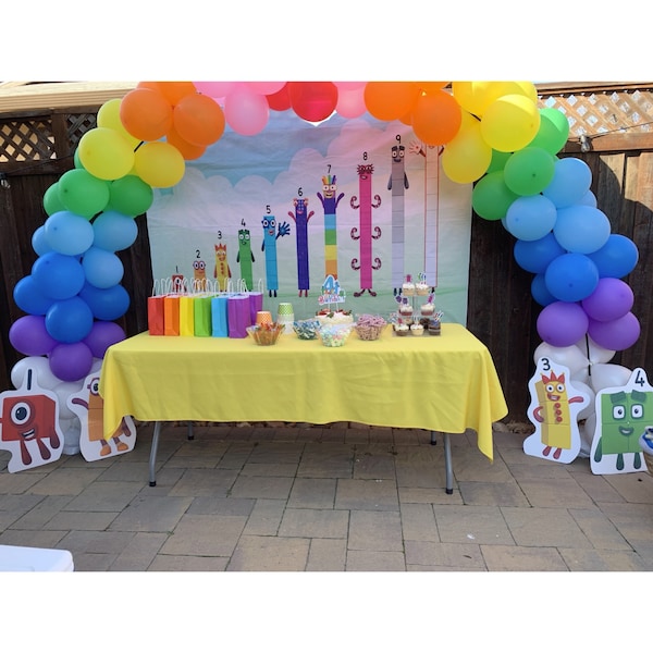 Number Blocks Character Stands, 24in Tall, Party Signs, Cutouts ...