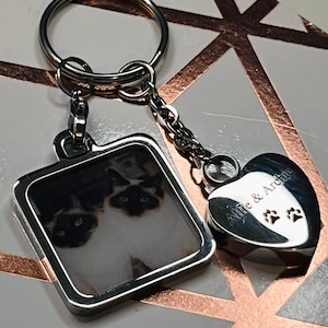 Personalized Picture Keychain Custom Photo Keychain Photo - Etsy